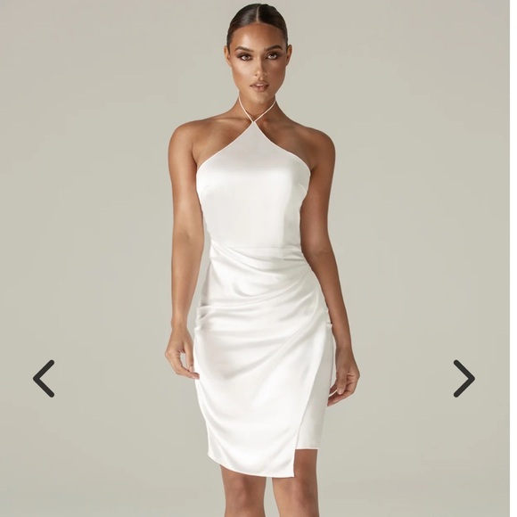 Alieva | Dresses | Nwt Alieva Ivy Satin Corset Mini Dress In Off White ...